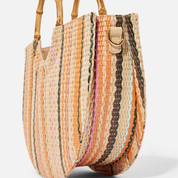 JustFab | Bags | Bamboo Handle Tote | Poshmark